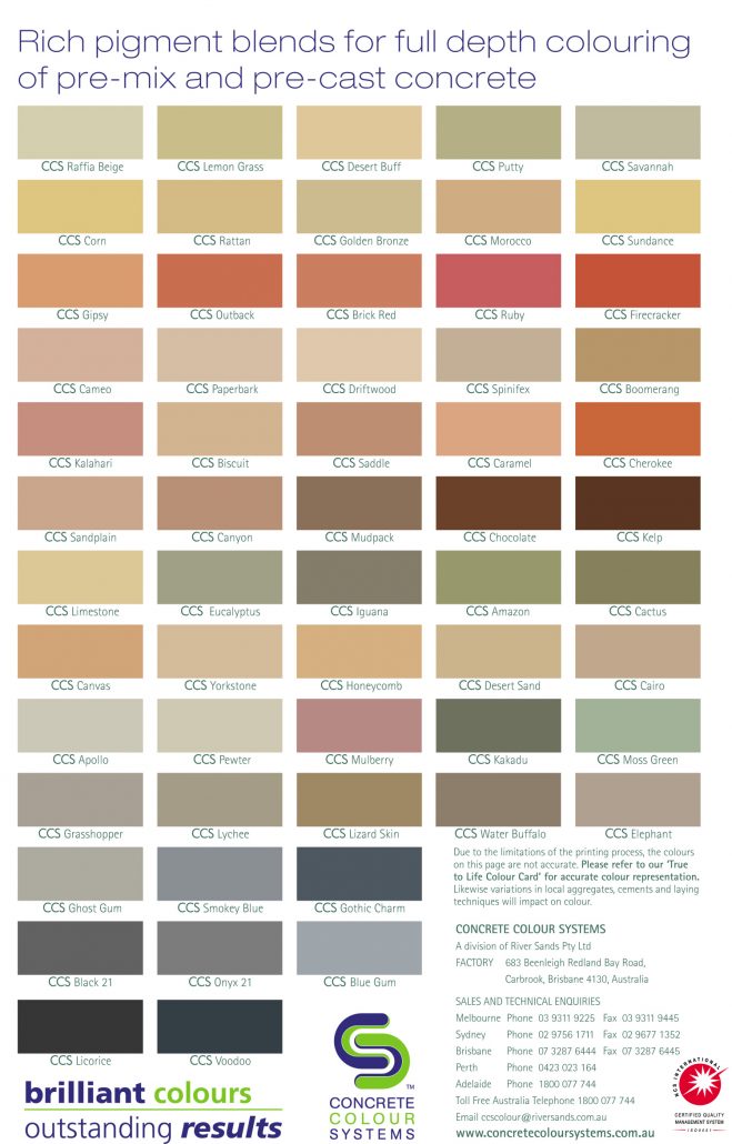 colour_chart - Coastwide Readymix Concrete