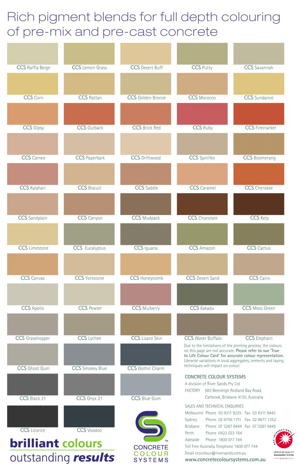 colour_chart - Coastwide Readymix Concrete